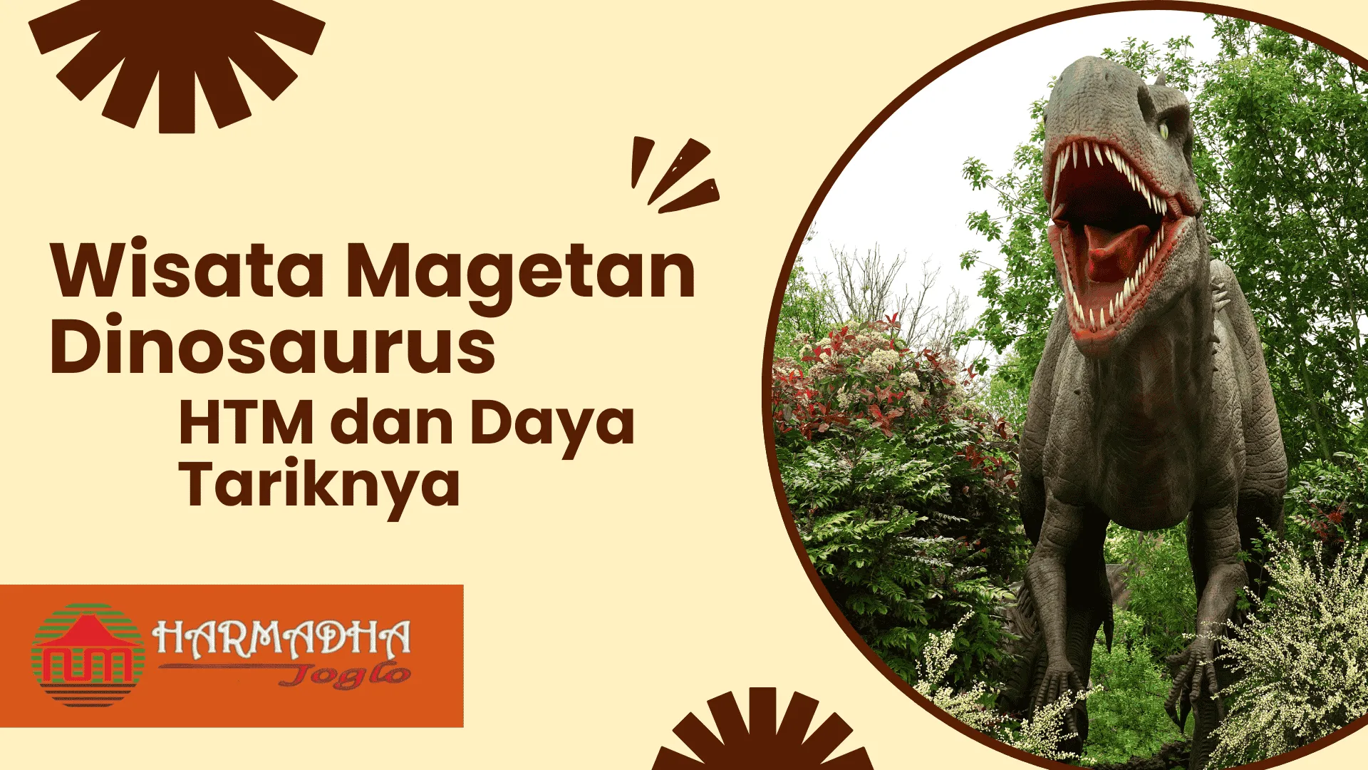 Wisata Magetan Dinosaurus HTM dan Daya Tariknya - Harmadha